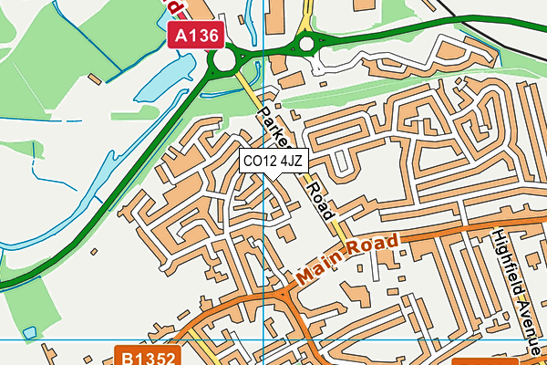 CO12 4JZ maps, stats, and open data