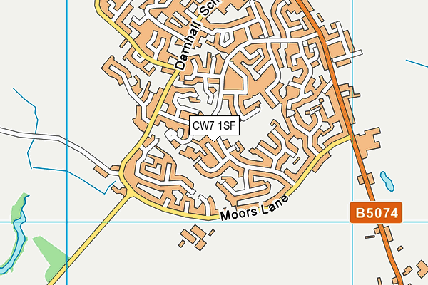 CW7 1SF maps, stats, and open data