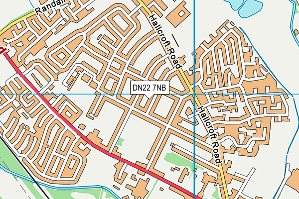 DN22 7NB maps, stats, and open data