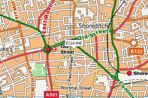 EC2A 4NE maps, stats, and open data