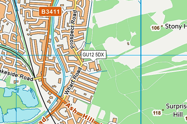 GU12 5DX maps, stats, and open data