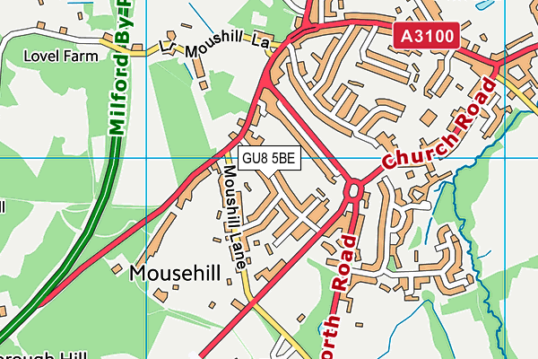 GU8 5BE maps, stats, and open data