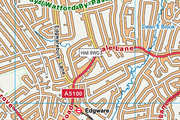 HA8 8WG maps, stats, and open data
