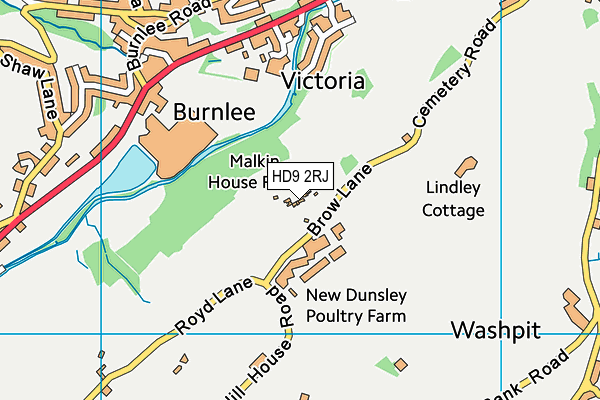 HD9 2RJ maps, stats, and open data