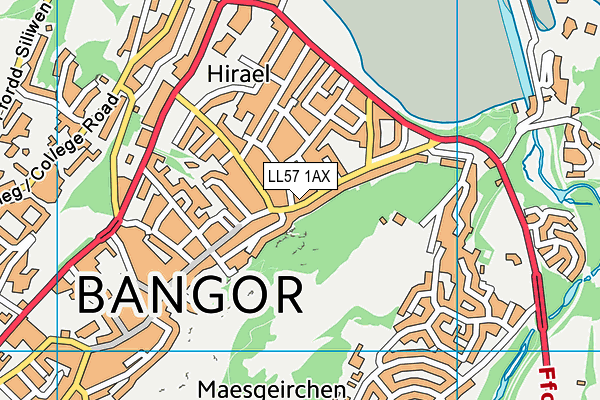 LL57 1AX maps, stats, and open data