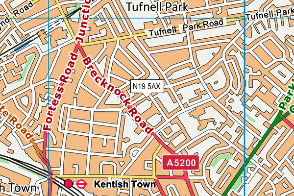 N19 5AX maps, stats, and open data
