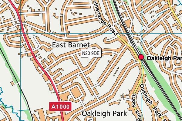 N20 9DE maps, stats, and open data