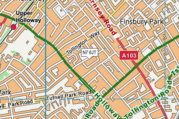 N7 6JT maps, stats, and open data