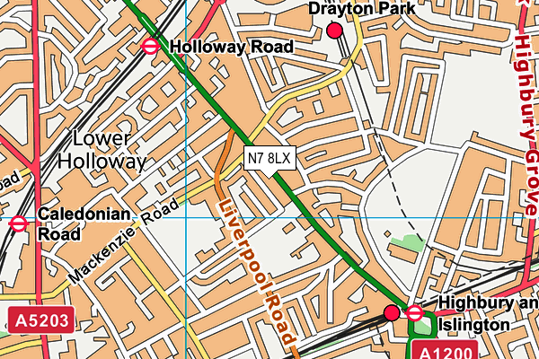 N7 8LX maps, stats, and open data