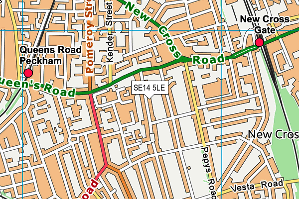 SE14 5LE maps, stats, and open data