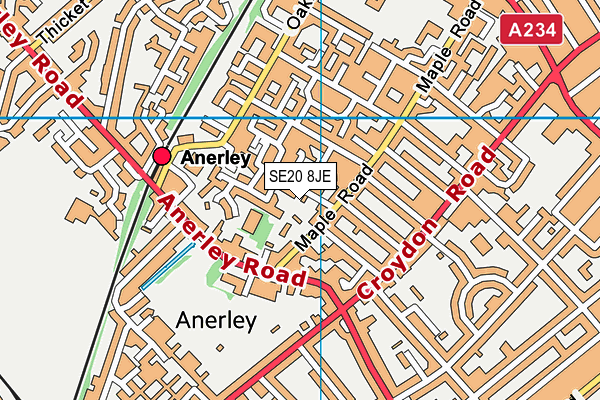 SE20 8JE maps, stats, and open data