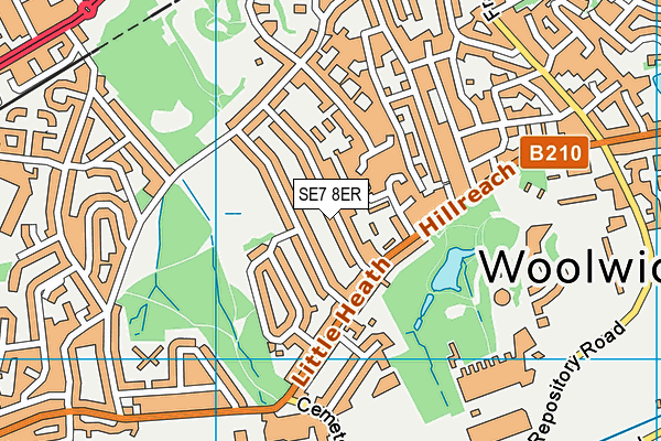 SE7 8ER maps, stats, and open data