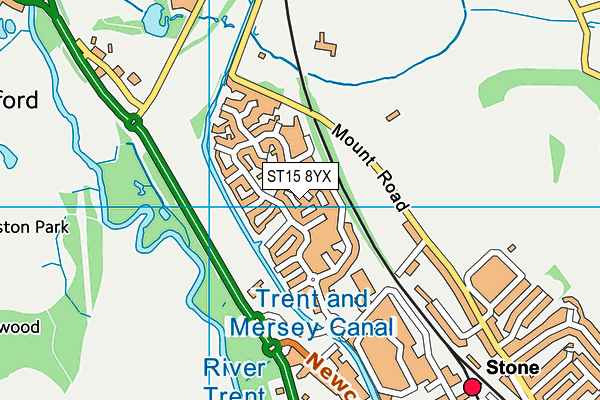 ST15 8YX maps, stats, and open data