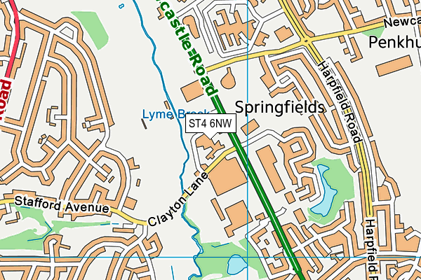 ST4 6NW maps, stats, and open data