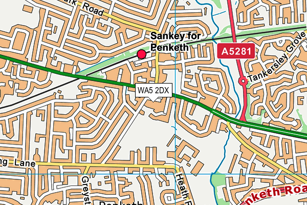 WA5 2DX maps, stats, and open data