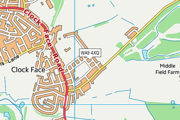 WA9 4XQ maps, stats, and open data