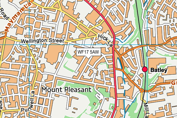 WF17 5AW maps, stats, and open data