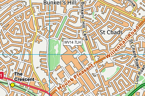 WV14 7LH maps, stats, and open data