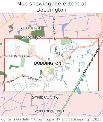 Where is Doddington? Doddington on a map