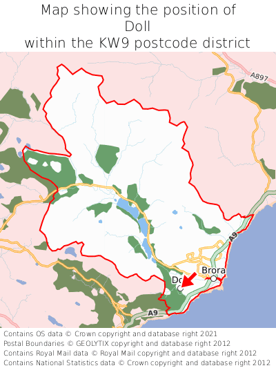 Where is Doll? Doll on a map