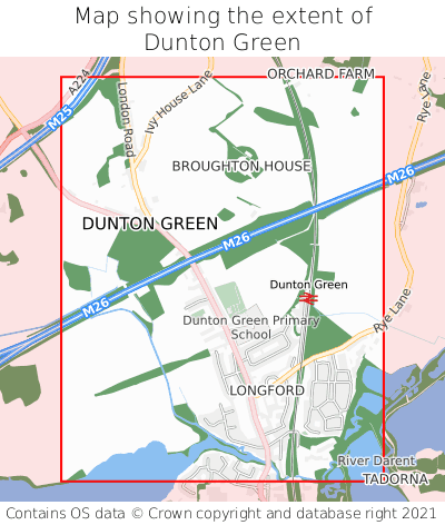 Where is Dunton Green? Dunton Green on a map
