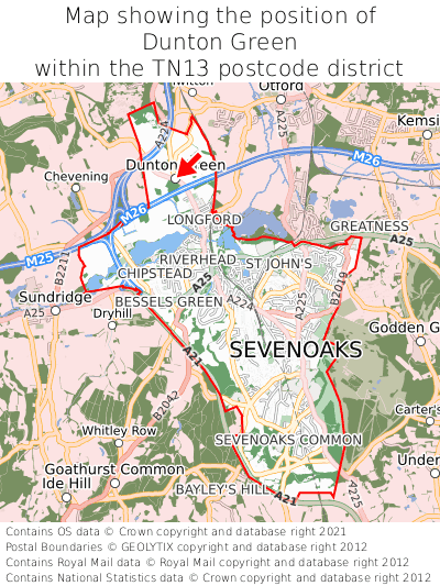 Where is Dunton Green? Dunton Green on a map