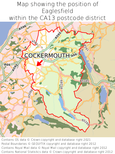Where is Eaglesfield? Eaglesfield on a map