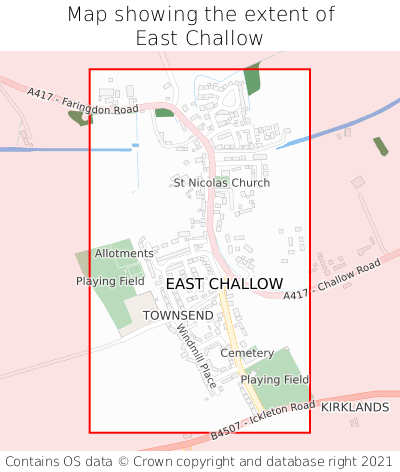 Where is East Challow? East Challow on a map