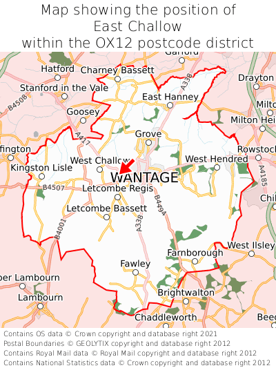 Where is East Challow? East Challow on a map