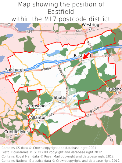 Where is Eastfield? Eastfield on a map