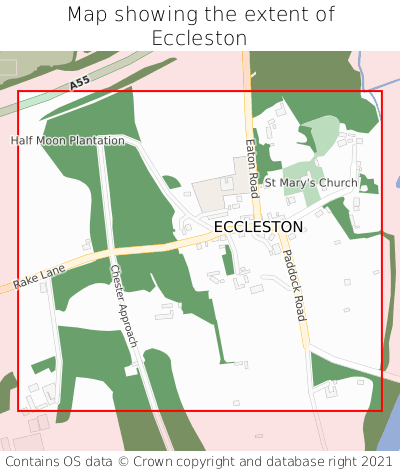Where is Eccleston? Eccleston on a map