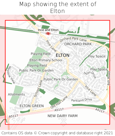 Where is Elton? Elton on a map