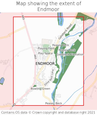 Where is Endmoor? Endmoor on a map