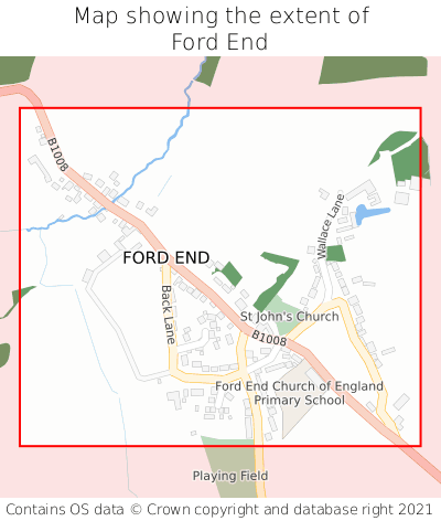 Where is Ford End? Ford End on a map