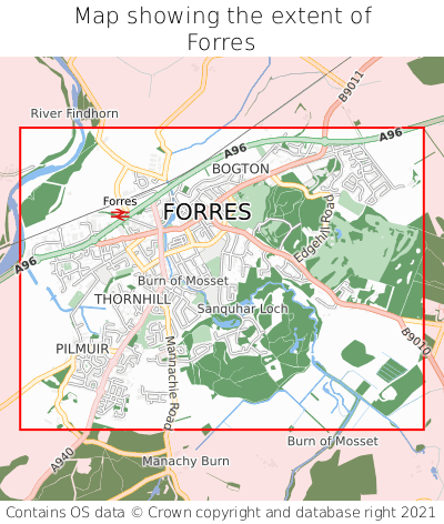 Where is Forres? Forres on a map