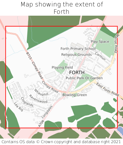 Where is Forth? Forth on a map