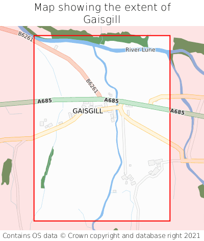 Where is Gaisgill? Gaisgill on a map