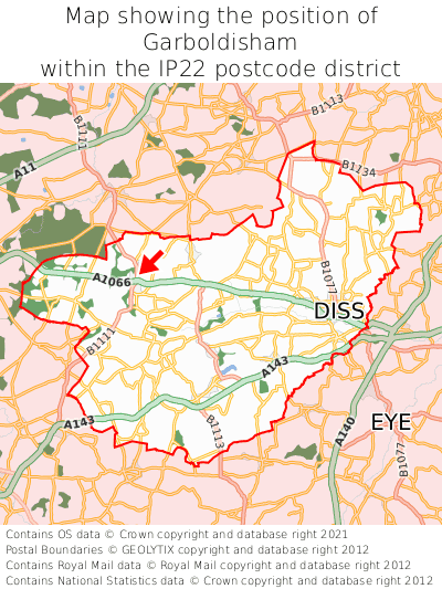 Where is Garboldisham? Garboldisham on a map