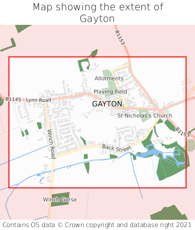Where is Gayton? Gayton on a map