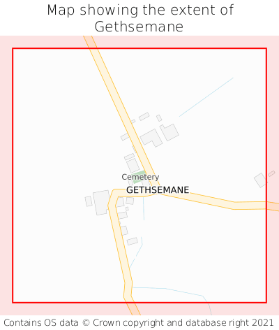 Where is Gethsemane? Gethsemane on a map