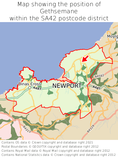 Where is Gethsemane? Gethsemane on a map