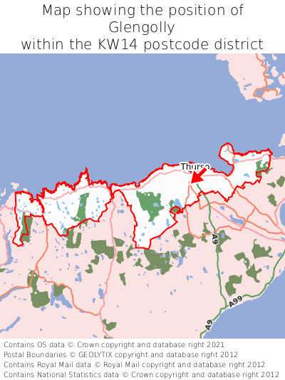 Where is Glengolly? Glengolly on a map