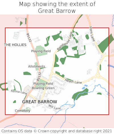 Where is Great Barrow? Great Barrow on a map