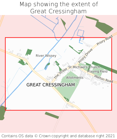 Where is Great Cressingham? Great Cressingham on a map