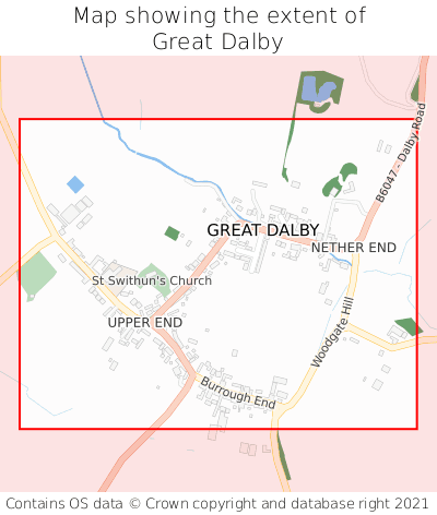 Where is Great Dalby? Great Dalby on a map