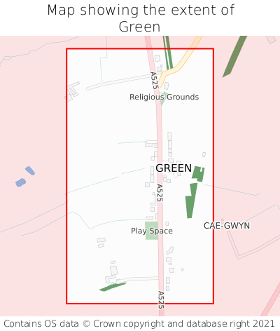 Where is Green? Green on a map