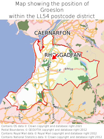 Where is Groeslon? Groeslon on a map