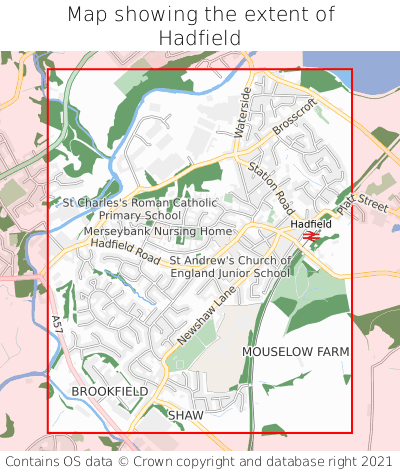 Where is Hadfield? Hadfield on a map