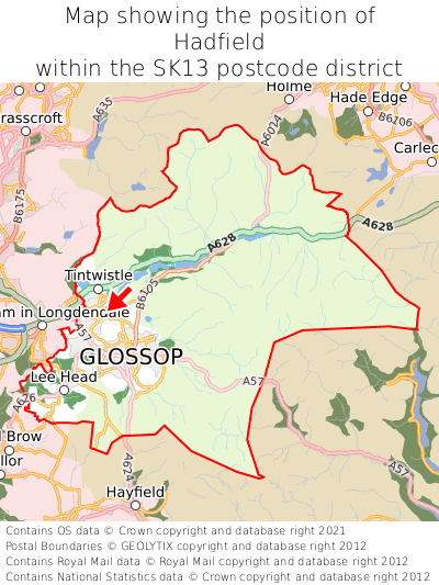 Where is Hadfield? Hadfield on a map