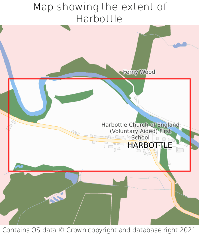Where is Harbottle? Harbottle on a map